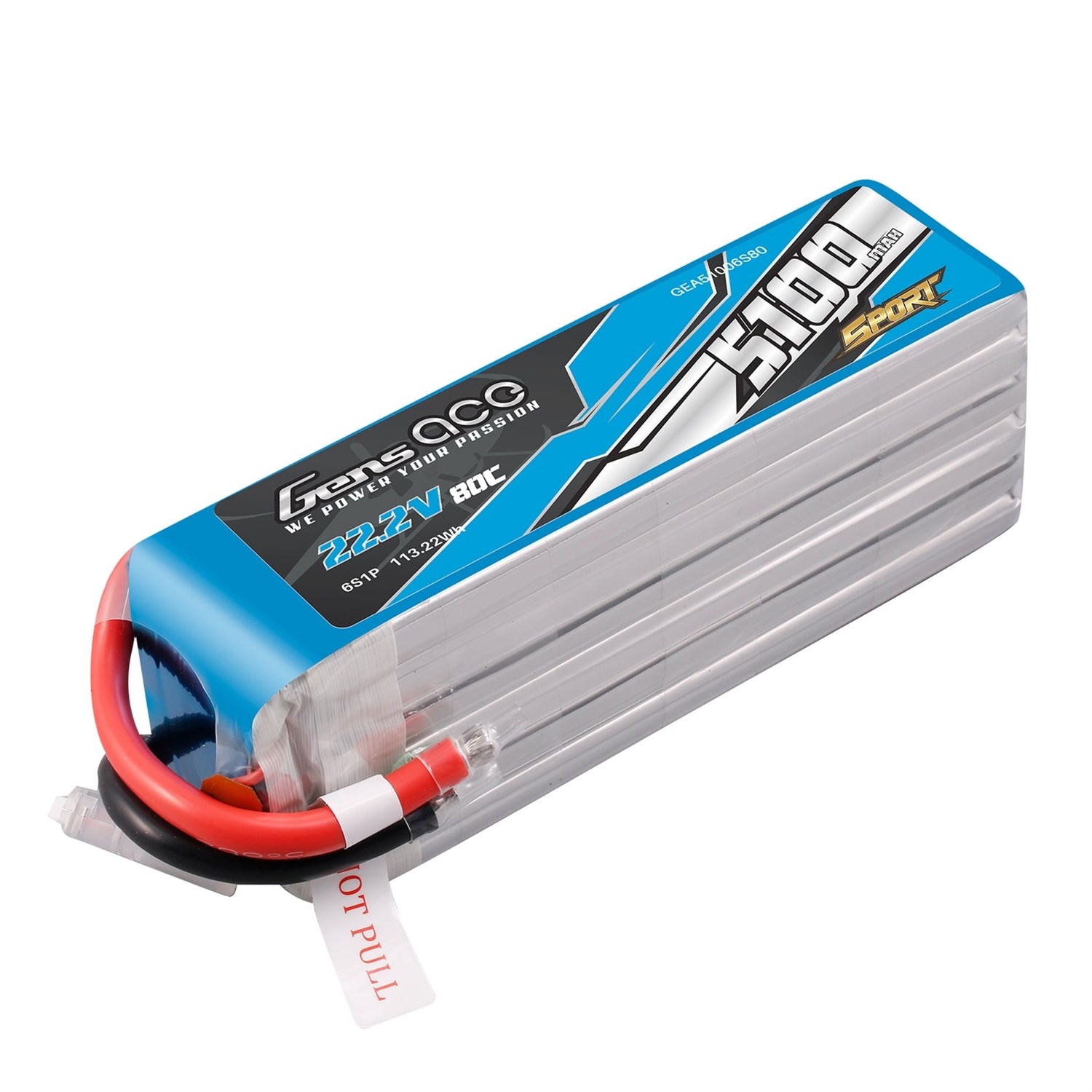 6s 5100mAh - 80C - Gens Ace Sport