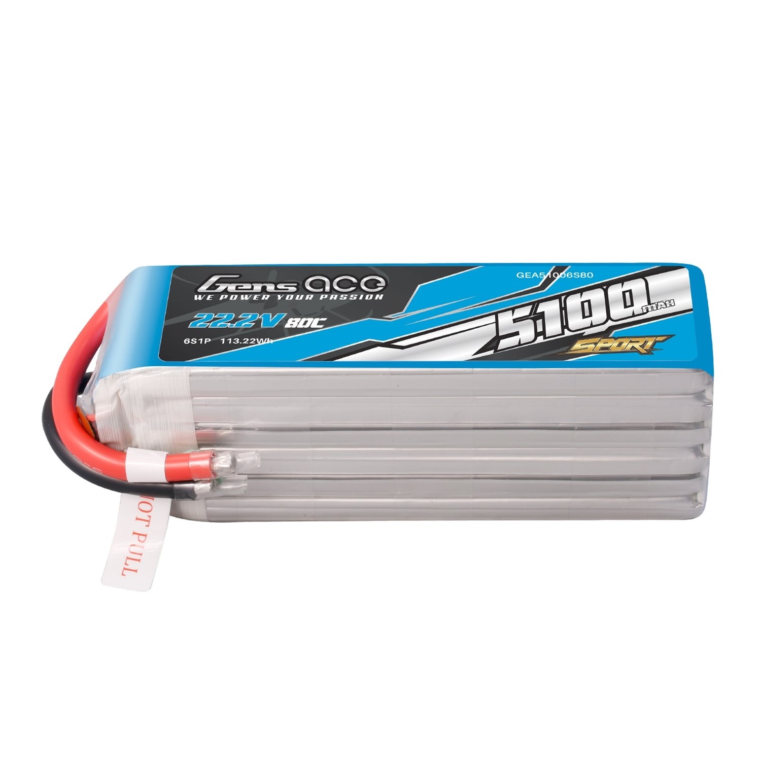 6s 5100mAh - 80C - Gens Ace Sport